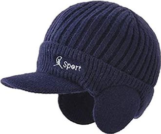 Generic Bonnet Heat Keeper Promo Bonnet Hipster Homme Bonnet Homme Coton Léger Casquette avec Visiere Beige Casquette Femme Bleu Jean Casquette Deperlante Hom