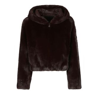 Pinko Gasteria Kunstpelz Kapuzenjacke - - Jackets - Damen - Braun - S
