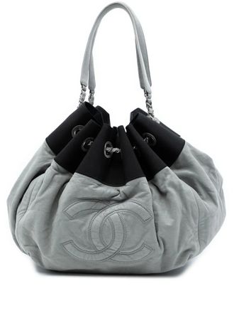 Chanel 2009-2010 Lambskin Stretch Spirit Cabas tote bag - Gris