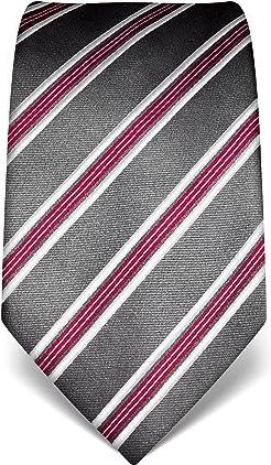 Vincenzo Boretti Cravate homme, pure soie, haute densit&eacute; de tissage, anti-t&acirc;ches, anti-salissures, hydrofuge, longue, accessoire &eacute;l&eacute;gant pour la chemise et costume - &agrave;