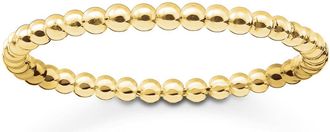 Thomas Sabo Ring 18k Vergoldung Recyceltes 925 Sterling Silber, Größe 50, TR2122-413-12-50