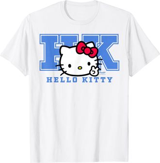 Hello Kitty College Schablone Sport Team Freundschaft Classic T-Shirt