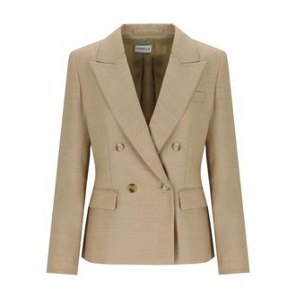 Marella Blazer Doppiopetto Giraffa - - Jackets - Damen - Beige - XS