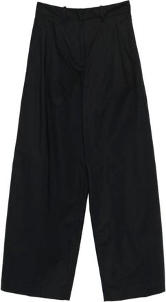 Nine In The Morning Femme, Pantalons, Noir, Taille: W28 Pantalon Palazzo avec Pli