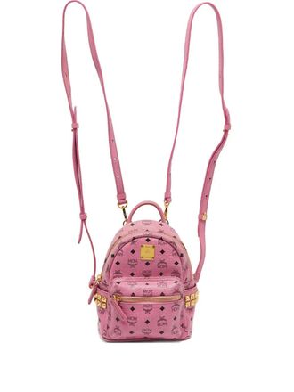 MCM mini sac &agrave; dos Stark Bebe Boo Visetos - Rose