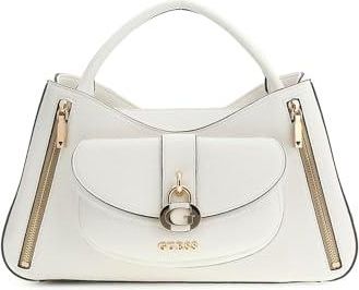 Guess sac &agrave; main sac &agrave; &eacute;paule bandouli&egrave;re Jessa Girlfriend Bag White &eacute;cru