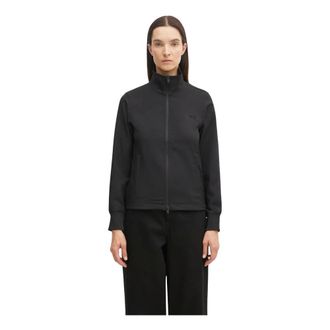 Yohji Yamamoto Femme, Sweatshirts et sweats &agrave; capuche, Noir, Taille: 36 FR Track Top 3 Bandes