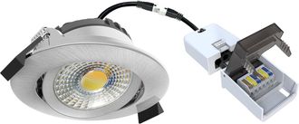 Dotlux LED-Downlight CIRCLEmini-flat 6W 2700K/3000/4000K COLORselect Edelstahl