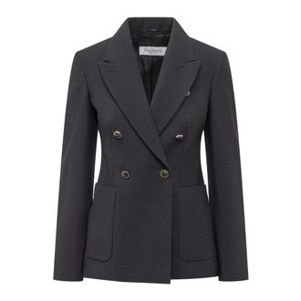 Max Mara Femme, Vestes, Bleu, Taille: 42 FR Ricetta Blazer