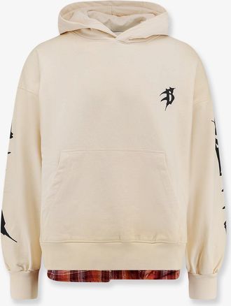 Barrow Cotton sweatshirt with logo print on the front - BARROW - gender_Man