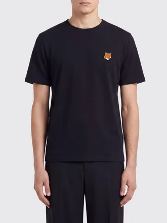 Maison Kitsun&eacute; T-shirt &agrave; col rond en coton avec logo Chillax Fox