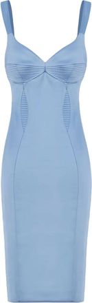 Murmur Haze Kleid mit V-Ausschnitt - Blau