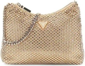 Guess Femme, Sacs, Jaune, Taille: ONE Size Zalina Mesh Mini Crossbody