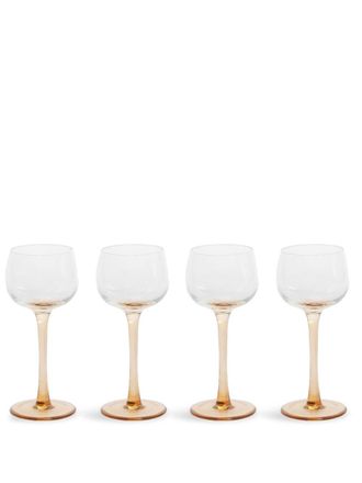 BITOSSI HOME Set aus vier Desiguale Kelchgl&auml;sern - Rosa