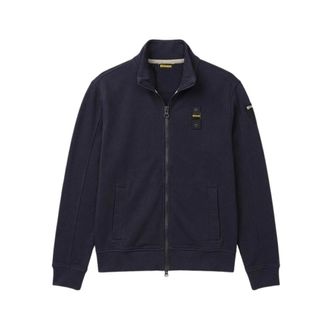 Blauer Zip-through Sweatshirt - - Sweatshirts & Hoodies - Herren - Blau - XL