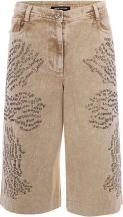 Patrizia Pepe Femme, Shorts, Beige, Taille: W26 Long Shorts