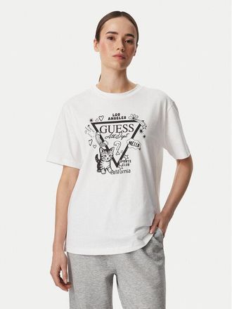 Guess T-Shirt V6YI13 K4301 Wei&szlig; Regular Fit