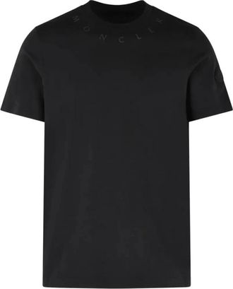 Moncler Homme, Tops, Noir, Taille: L SS T-Shirt