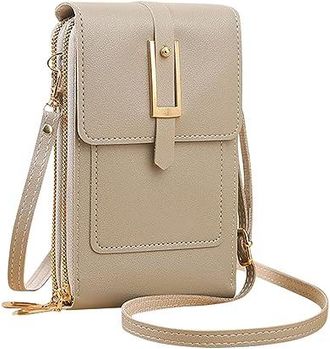 Generic Sac &agrave; bandouli&egrave;re pour t&eacute;l&eacute;phone portable &agrave; &eacute;cran transparent - Petit sac multifonction pour t&eacute;l&eacute;phone portable - Sac pour femme - Bandouli&egrave;re vertica