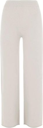 Bomboogie Femme, Pantalons, Gris, Taille: 38 FR Pantalon Tricot Coupe Droite Sans Couture