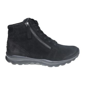 Gabor Schwarzer Walking Boot mit Doppelrei&szlig;verschluss - - Shoes - Damen - Schwarzk - 37 1/2 EU