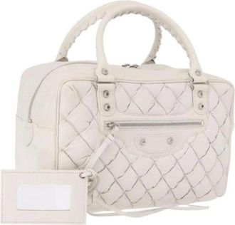 Balenciaga Sac &agrave; main vintage doccasion - Femme - Pre-owned - Blanc - Taille: ONE Size