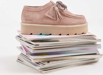 Clarks Meare Walla - Chaussures en daim - Vieux rose