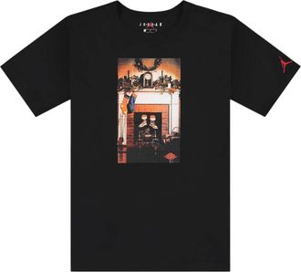 Nike Jordan Homme, Tops, Noir, Taille: L T-shirt Imprim&eacute; No&euml;l