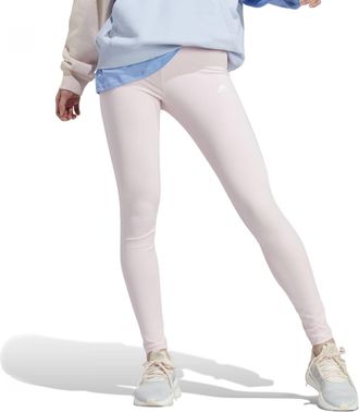 adidas Damen Essentials High-Waisted Logo Leggings, Clear pink/White, XS