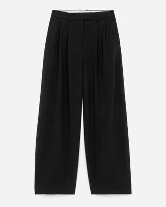Arket Elegante Hose Mit Weitem Bein -Schwarz