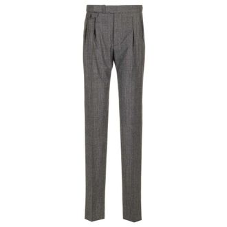 Tagliatore Prince of Wales Wollhose - - Trousers - Herren - Grau - XL