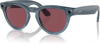 Ray-Ban Meta Jeansblau rahmen Rot glas AI Glasses