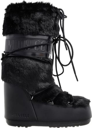 Moon Boot Winterboots - Mb Icon Faux Fur - Gr. 35_38 - in Schwarz - für Damen