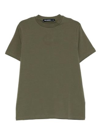 Karl Lagerfeld t-shirt &agrave; col rond - Vert
