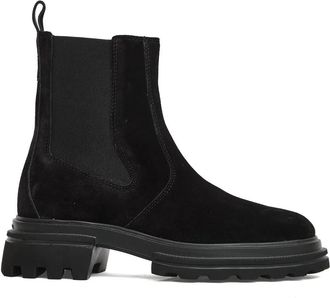 Hogan Stiefel - Black Suede Chelsea Boots - Gr. 36,5 (EU) - in Schwarz - für Damen