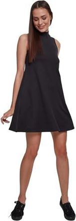 Urban Classics Robe Trapèze Col Roulé Femme Robe Courte Noir 4XL 92% Polyester, 8% Élasthanne