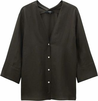 someday Zimonia Bluse - - Blouses & Shirts - Damen - Braun - XL