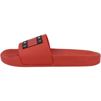 Tommy Hilfiger Tommy Jeans Herren Badeschuhe Pool Slide Badelatschen, Rot (Deep Crimson), 40