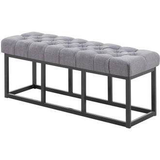 Clp Sitzbank Amun Stoff Schwarz dunkelgrau 120 cm