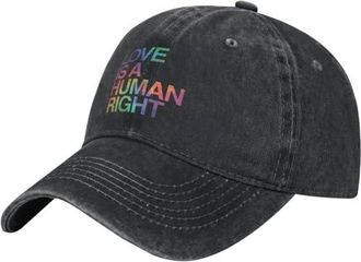 Generic Pare-Soleil Casquette lamour Est Un Droit Humain LGBT Fiert&eacute; Gay Anti-Soleil Baseball Casquette Unisexe Chapeau Soleil pour Randonn&eacute;e Sports Homme