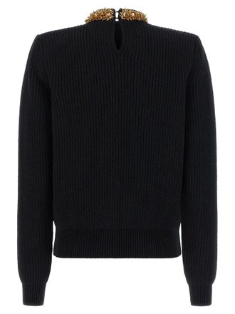 Balmain Rocaille Bead Sweater - Black