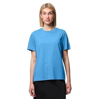 Pieces Pcria SS Solid Tee Noos BC T-Shirt pour Femme, Bleu Azur, L