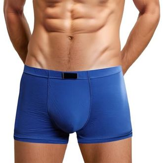 Generic Calecon Homme Marque Calecon Cher Drole Court Mariner Ficelle Tete Transparent Int&eacute;rieur Motif Mode Rigolos Bleu Ajour&eacute; Pompier Cale&ccedil;onhomme Paillette