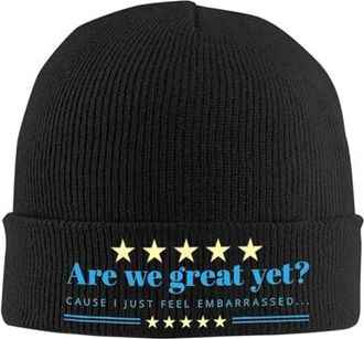 Generic Chapeau Homme, Sommes-Nous g&eacute;niaux mais tricot&eacute;s Tuques Bonnets Automne Hiver Casquettes acryliques Chaudes Bonnets Hommes Femmes Cadeau, Cadeau