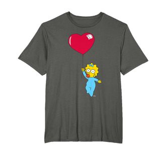 The Simpsons Maggie Heart Balloon Valentines Day T-Shirt