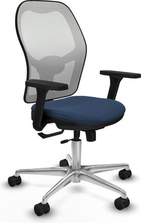 Piqueras y Crespo Home Office Chorquera Stuhl mit 3D-Armen, h&ouml;henverstellbare Lendenwirbelst&uuml;tze, ausgestattet mit Syncro/Traslack und eingespritztem Schaum. Mit Rollen