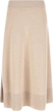 Agnona Damen, R&ouml;cke, Beige, SGr&ouml;&szlig;e