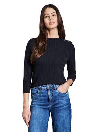 Street One Damen Shirt mit Kn&ouml;pfen