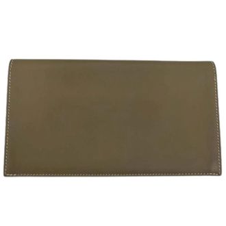 Herm&egrave;s Pre-owned Citizen Twill Long Wallet Leather - - Pre-owned - Damen - Beige - ONE SIZE