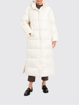 Twinset Langer Stepp-Daunenmantel aus Polyester mit abnehmbarer Kapuze